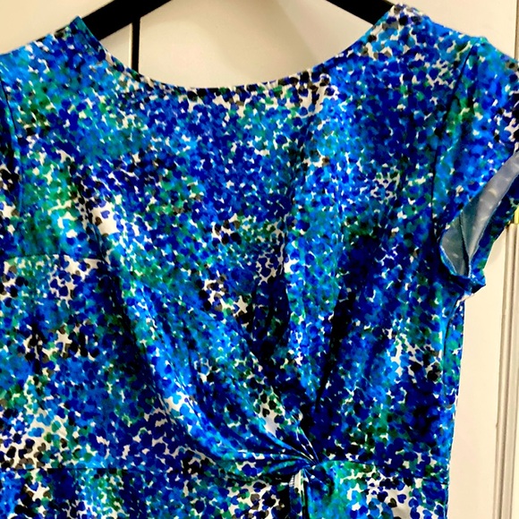 Avon | Dresses | Nwot Blue And White Midi Dress From Avon | Poshmark